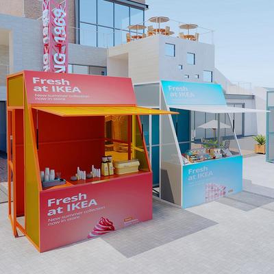 网红集市摆摊售卖屋户外商业街广场小房子摊位架景区夜市摆摊棚架