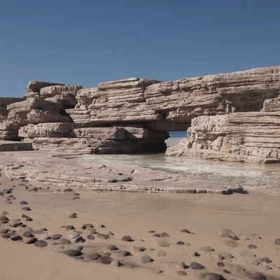 UE4UE5沙雪河海边沙滩岩石板沙子鹅卵石Rocks, Sand and Pebbles
