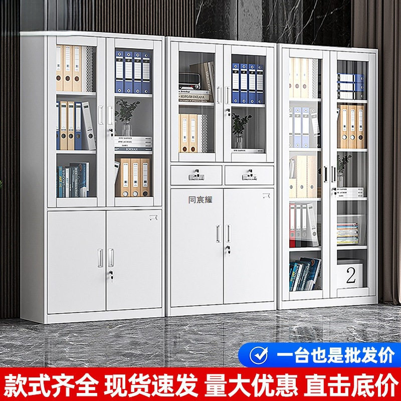 钢制文件柜铁皮柜子办公室资料柜档案柜财务凭证柜带锁更衣柜厂家
