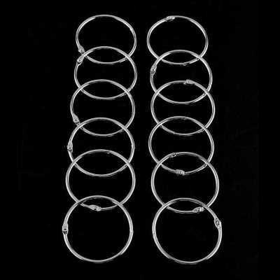 极速12pcsset 50mm Round Shower Curtain Hanger Hooks Anti Rus