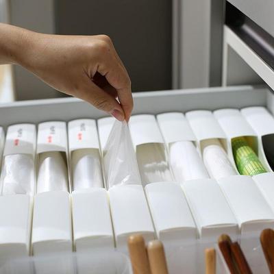 厨房保鲜袋垃圾袋收纳盒吸油纸蒸笼纸整理盒厨房消耗品抽取式收纳