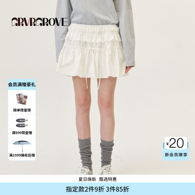 GROVE官方旗舰店2026PS春季新款韩系半身短裙下装女 GP26SKC66