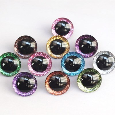 20pcs 12mm/14mm/16mm/20mm/25mm clear trapezoid plastic safet