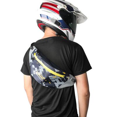 LOBOO萝卜摩托车骑行腰包 防水骑士包机车摩旅装备骑行单肩斜跨包