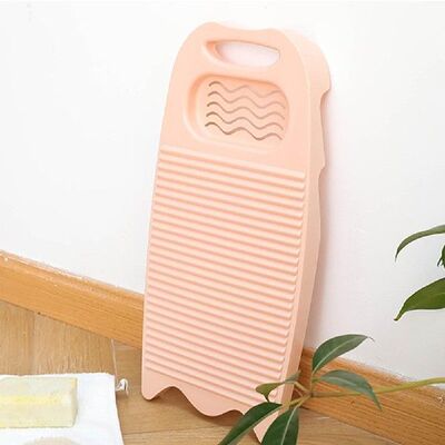 极速1Pcs Plastic Washing Board Wavy Friction Surface Non-sli