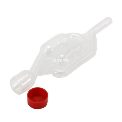 1pcs Plastic Twin Bubble Airlock S Type Airlock One-way Exha