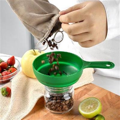 Plastic Folding Telescopic Funnel for Wide Mouth Jars