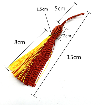 6pcs/lot 15cm Hanging Rope Silk Tassels Fringe Sewing Bang T