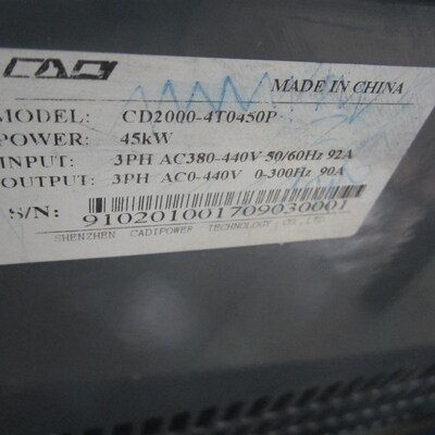 380V 45KW 重载型变频器 凯迪华能变频器 CD2000 CD2000-4T0450P