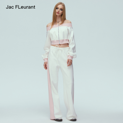 白粉拼接时髦套装JACFLEURANT
