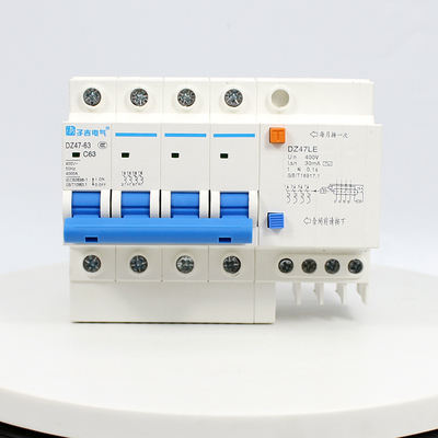 漏电断路器DZ47LlE-63A-2P小型家用微断总电闸空气开关短路保护器