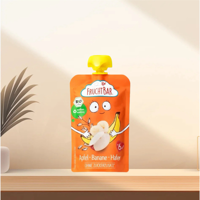 「300包邮」德国发货fruchtbar6个月+有机苹果香蕉燕麦果泥100g