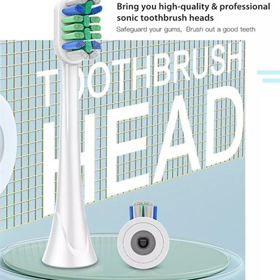 4 pcs/pacote cabe?as de substitui??o escova de dentes el