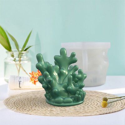 极速Artistic Candle Wax Soft Casting Die 3D Coral Figure Sta