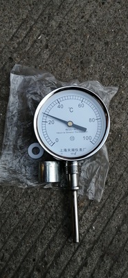 厂家现货温度计耐震双金属温度计就地显示温度表锅炉管道温度计
