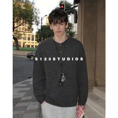 超细羊毛亨利领毛衣打底