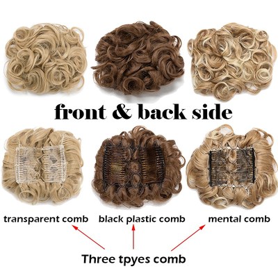 BENEHAIR Messy Hair Bun Clip in Hair Extension 2 Plastic Com