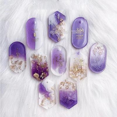 new1/6/10pcs Keychain Pendant Silicone Mold Set DIY Pendant