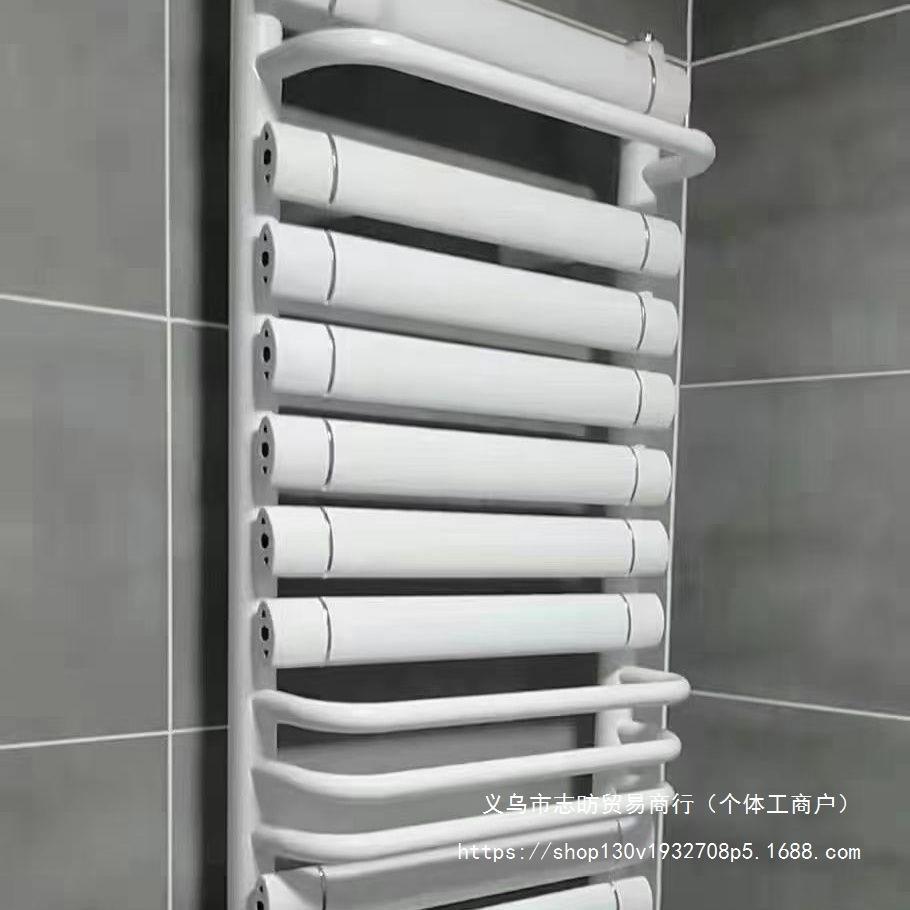 家用暖气片铜铝复合水暖散热器毛巾架小背篓卫生间壁挂式浴室地热