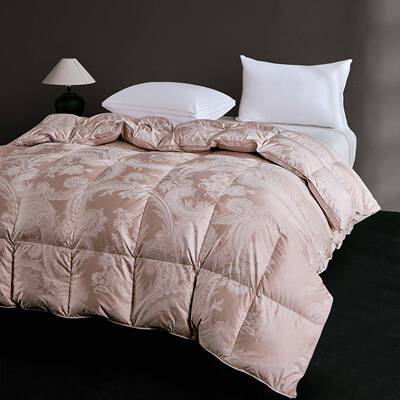 YMF新款高支绒大提羽被壳半成花羽绒被自充绒品羽绒被套