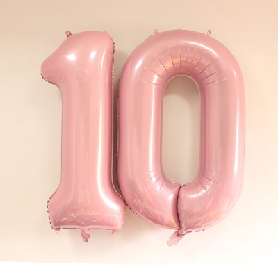 极速40inch Number 1 Digit Helium Balloon Birthday Party Deco