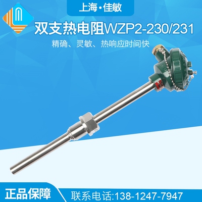 双支热电阻WZP2-230,WZP2-231上海自动化仪表三厂-200-420℃PT100