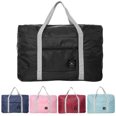 Solid Color Waterproof Folding Travel Bag Lightweight Large