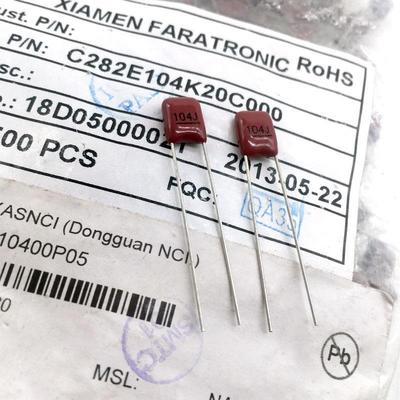 GD原装 厦门法拉 CBB 0.1uf 104 100nf 63v 100v薄膜电容CL21 5mm