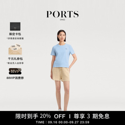 PORTS1961女士短袖圆领T恤