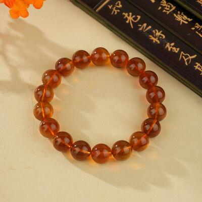 【Q .Jewelry】琥珀手串棕珀圆珠 略有不同