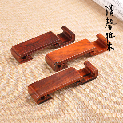 整木雕刻祥云书卷茶壶奇石玉器印章墨床古董微型盆景摆件底座木托