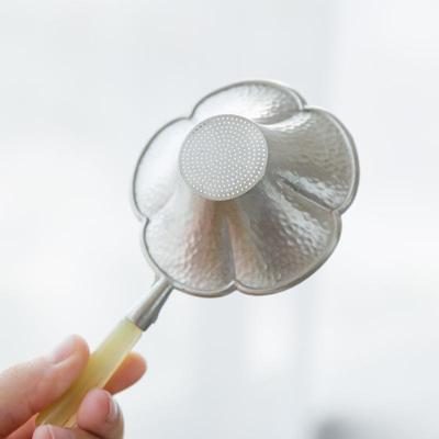 工AL577319厂家手纯茶锡漏茶滤意花型茶渣过滤网创茶托茶配件