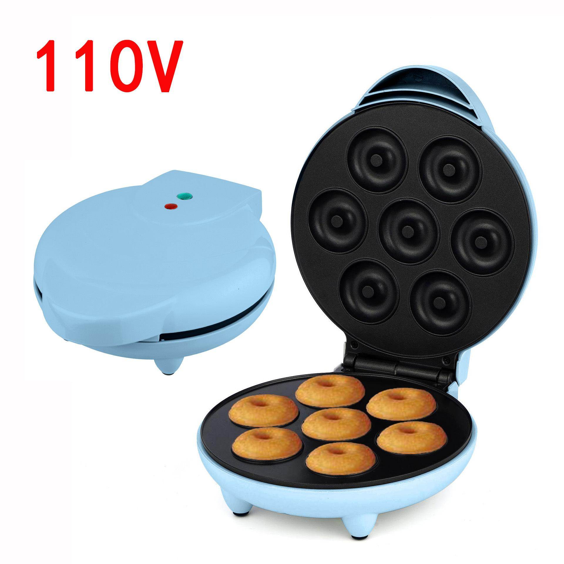 110V迷你甜甜圈机蛋糕早餐机 双面加热面包机轻食机 Donut maker