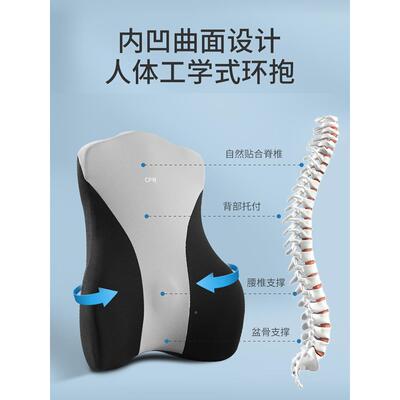 汽车动11693按摩腰货靠电背垫司开车护机腰车座椅腰托腰枕车用腰