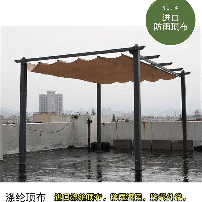 户外凉亭葡萄架铝合金花园别墅庭院室外爬藤阳光房遮雨棚遮阳亭子