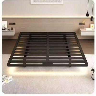 床架酒厚店加密公网红VHZ铁民宿双人无异寓悬艺浮钢架加简约床头