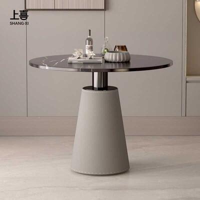 家用轻奢岩代板茶几现商简约沙发边几用休闲售72708圆楼处洽谈接