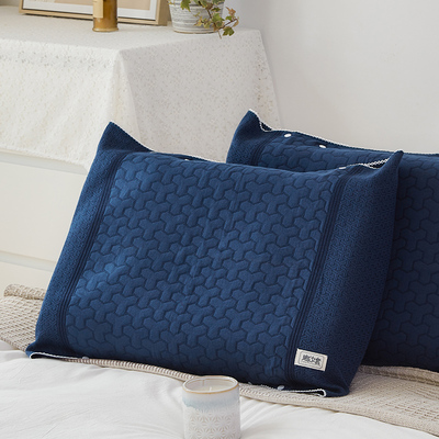 乳胶枕套一对装全棉乳胶枕头套60x40纯棉纱布记忆50x30cm防滑枕巾