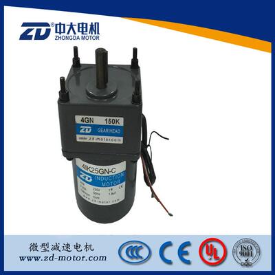 ZD中大微型交流定速感应电机25W220V110V4IK25GN-C/4GN3-750K