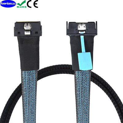 PCIE MCIO 8X转LP SlimSAS Low profile SFF-8654 74P高速线