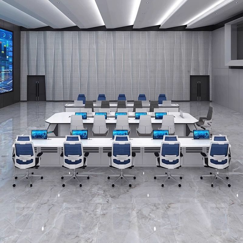 现代简约指挥科技中心控制台会议桌工作台大型长桌操作台桌椅其它