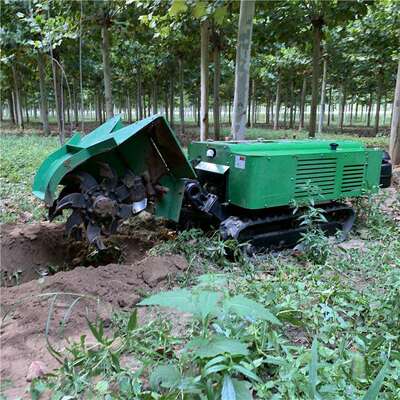 果园履带式开沟机履带式旋耕机多功能大棚开沟回填锄草旋耕机