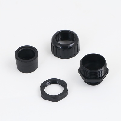 热销防水波纹管接头AD42.5AD54.5尼龙软管接头塑料防水浪管接头拧