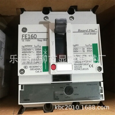 GE 塑壳断路器 FE160 FEH306F160JF FEH36MC125JF