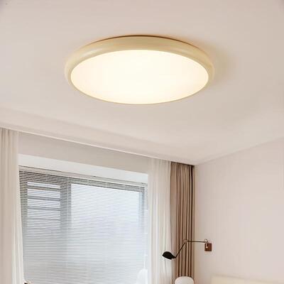 法式奶油风卧室灯吸顶灯全光谱护眼led书房灯简约现代房间灯