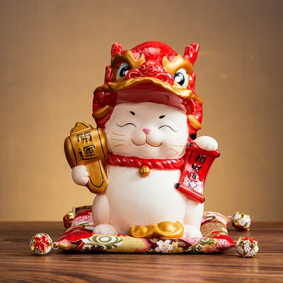 速发招财猫摆件店铺开业台银前收发财猫创意家居客厅居饰乔迁新装