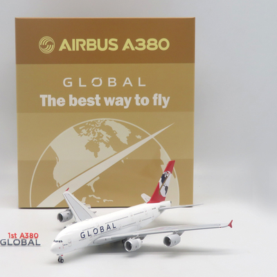 Apollo 1:400 英国环球航空 A380-800 9H-GLOBL A234013合金