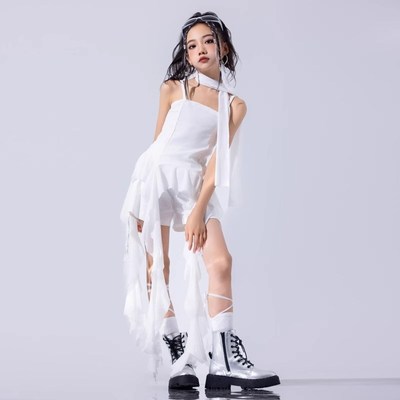 速发爵士舞孩服装甜酷多巴胺甜酷模特j台走儿潮服少秀Tazz演出服