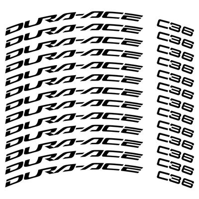 公路自行车轮组贴纸R9270-DA C36轮组贴纸碳钎维轮组贴纸装饰车圈