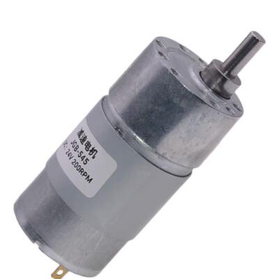 24V-12V直流电机JGB37-545大功率智能车机器人偏心轴齿轮减速马达